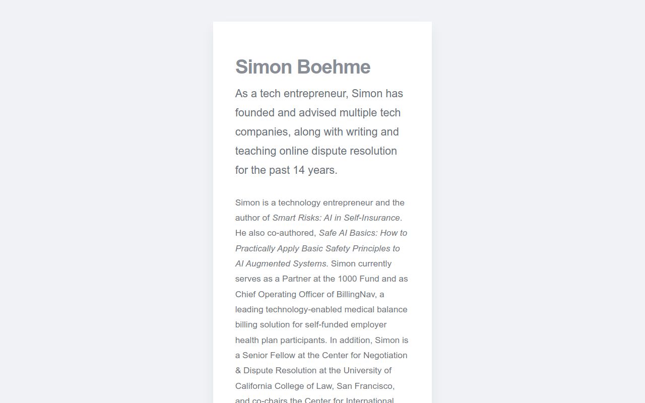 About Simon Boehme